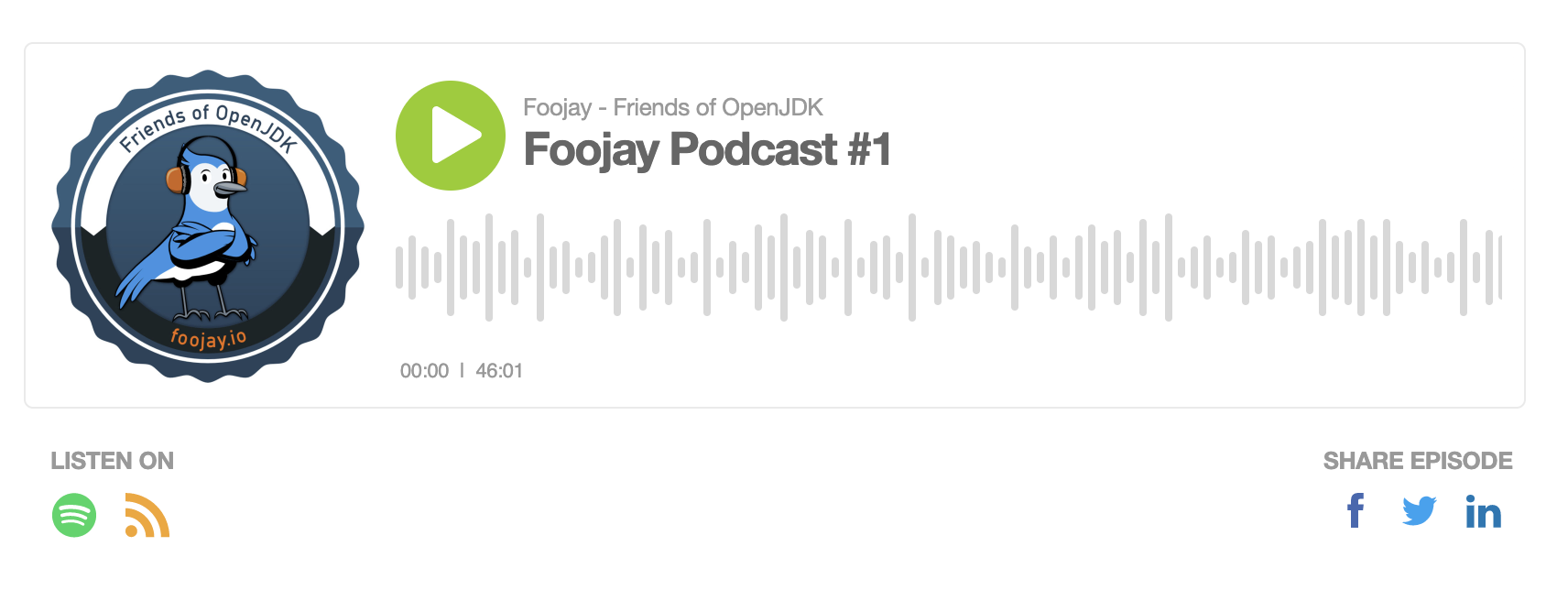 Announcement: Friends of OpenJDK Podcast #1 | foojay