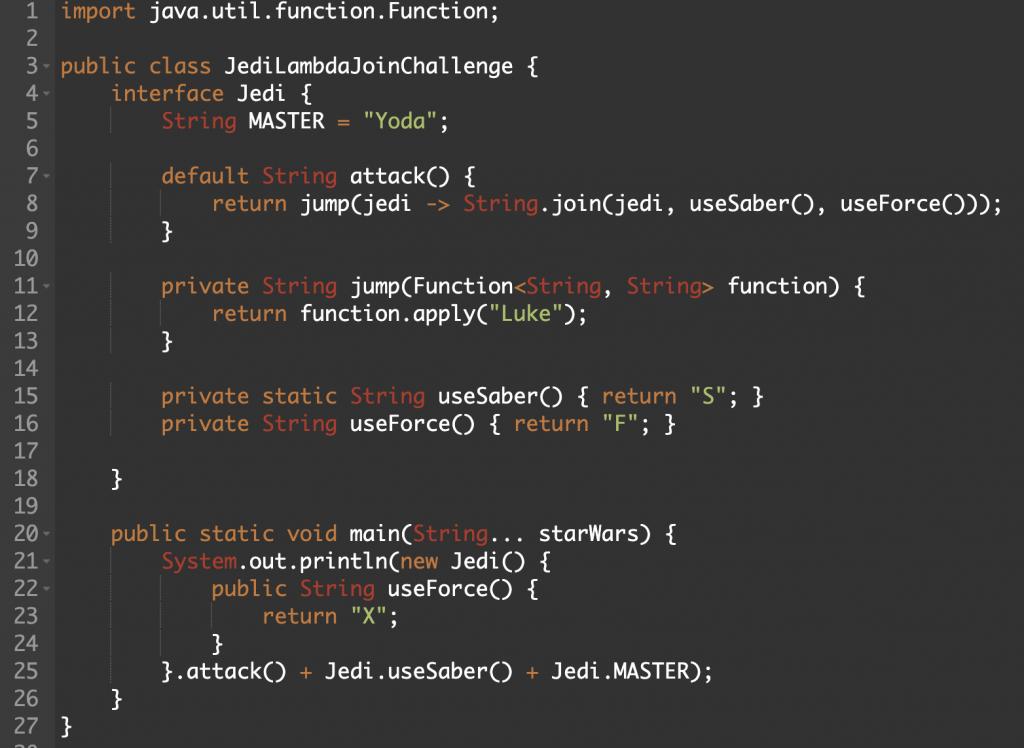 Join The Jedi Lambda Join Java Challenge! | foojay Join The Jedi Lambda Join Java Challenge! | foojay