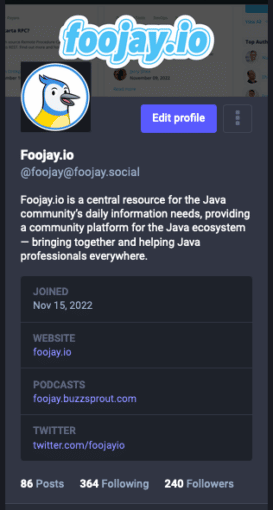 Foojay on Mastodon: An Update | Foojay Today