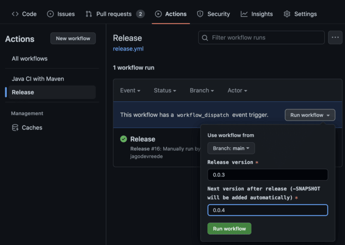 Release with JReleaser to Maven Central with GitHub Actions