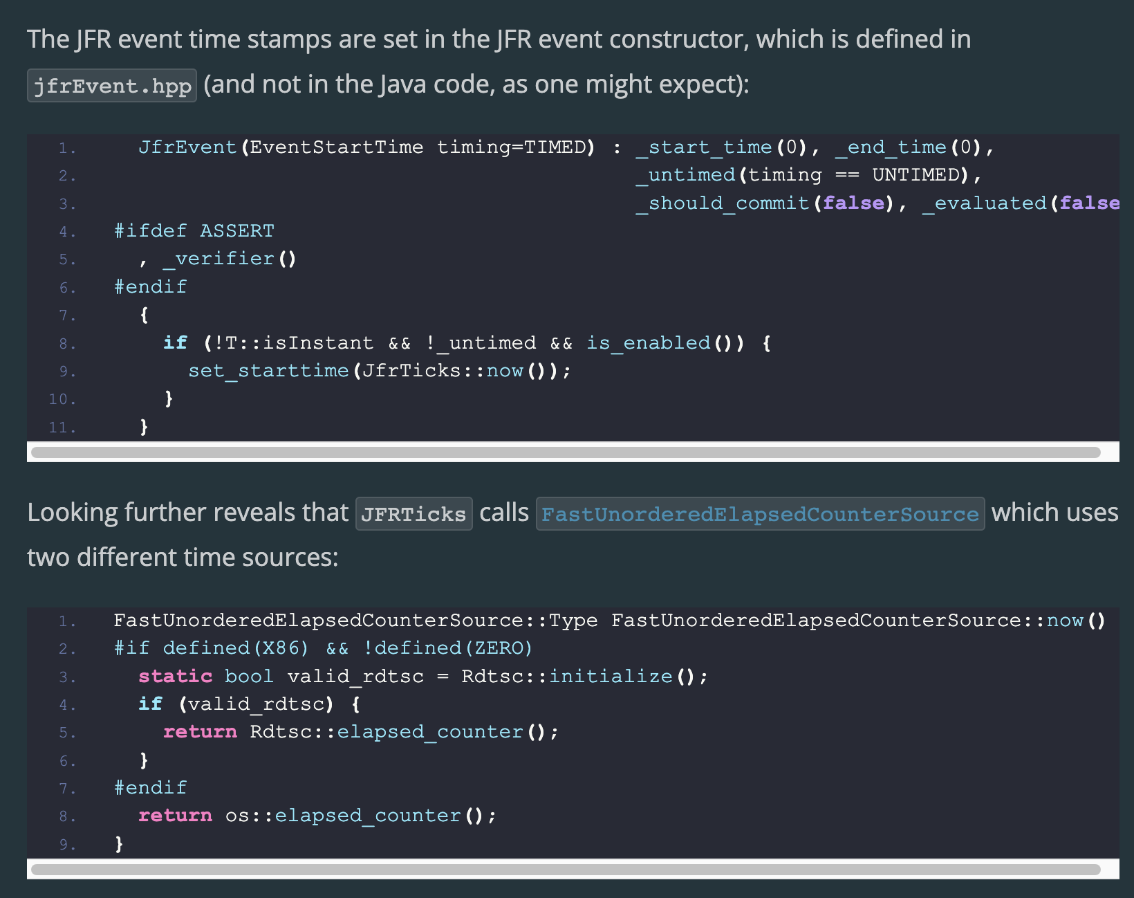 JFR Timestamps and System.nanoTime Foojay.io