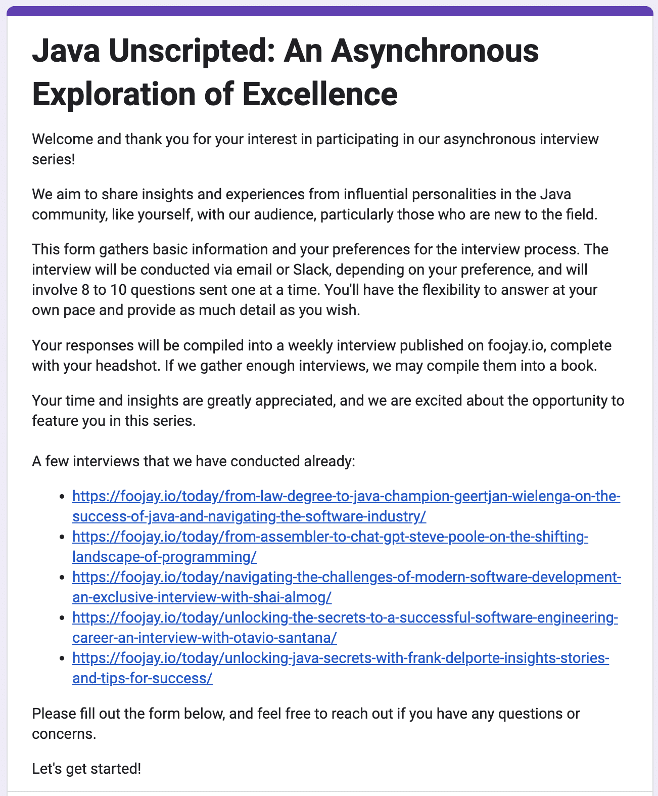 Announcing "Java Unscripted: An Asynchronous Exploration of Excellence