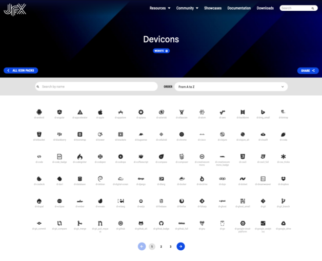 New User Interface for JFX Central, Home for JavaFX - Part 1