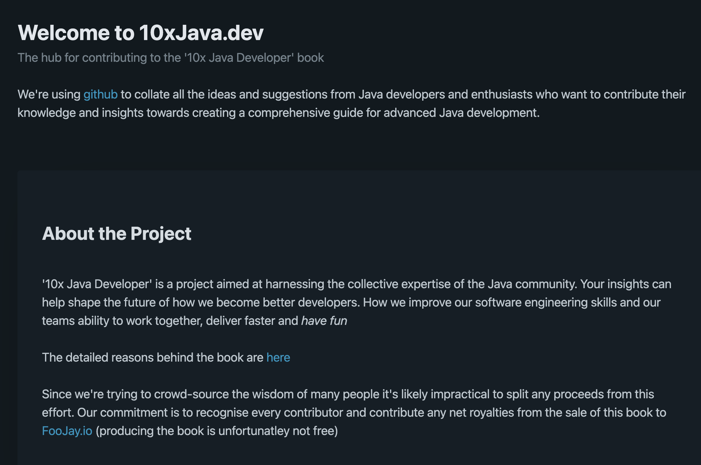 Crowd-Publishing the 10x Java Dev Book