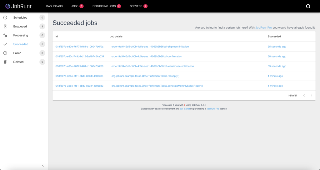 Task scheduler in Java: background job processing with JobRunr