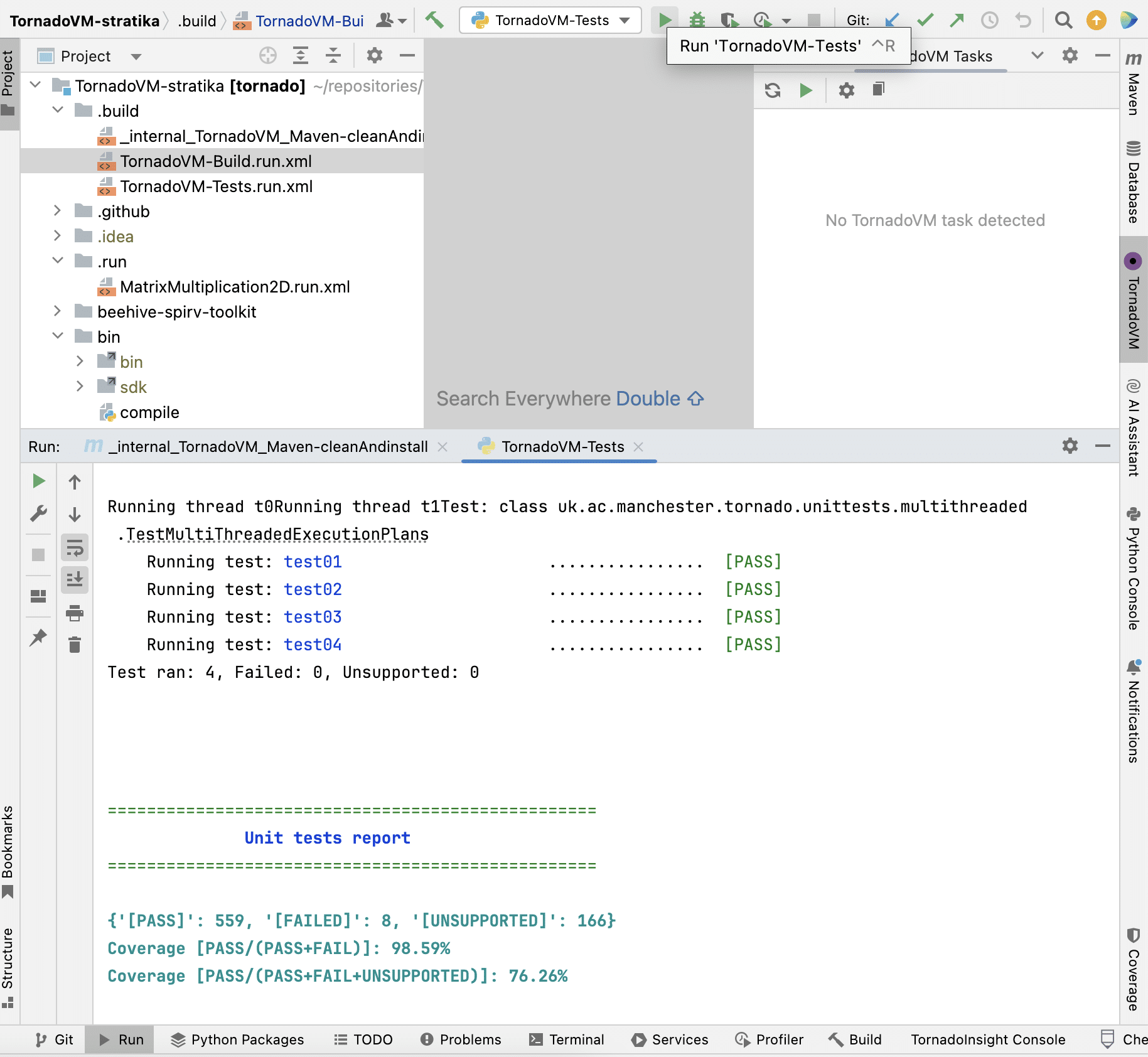 Build and Run TornadoVM with IntelliJ IDEA