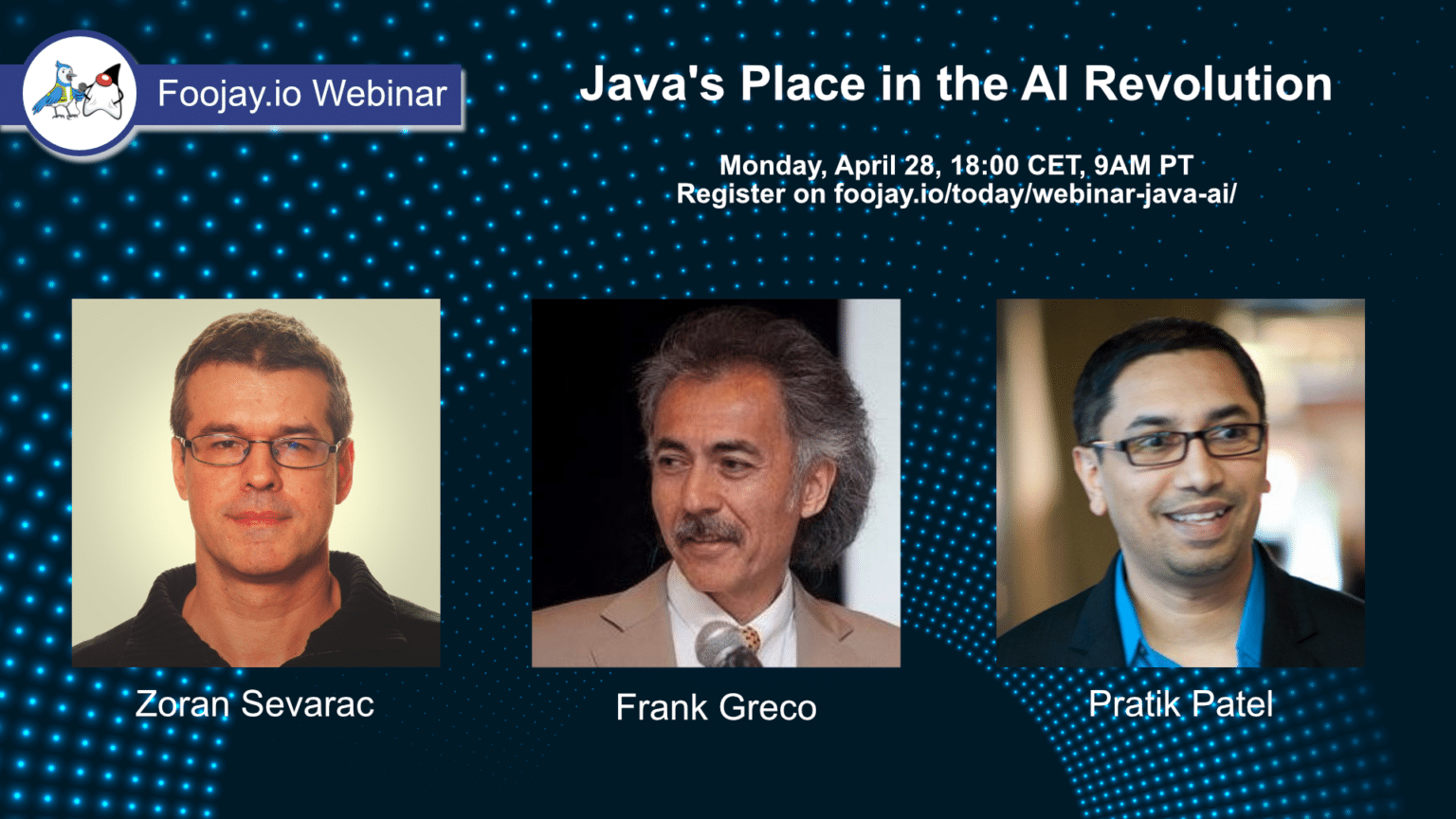 Register for Foojay Webinar: "Java's Place in the AI Revolution"