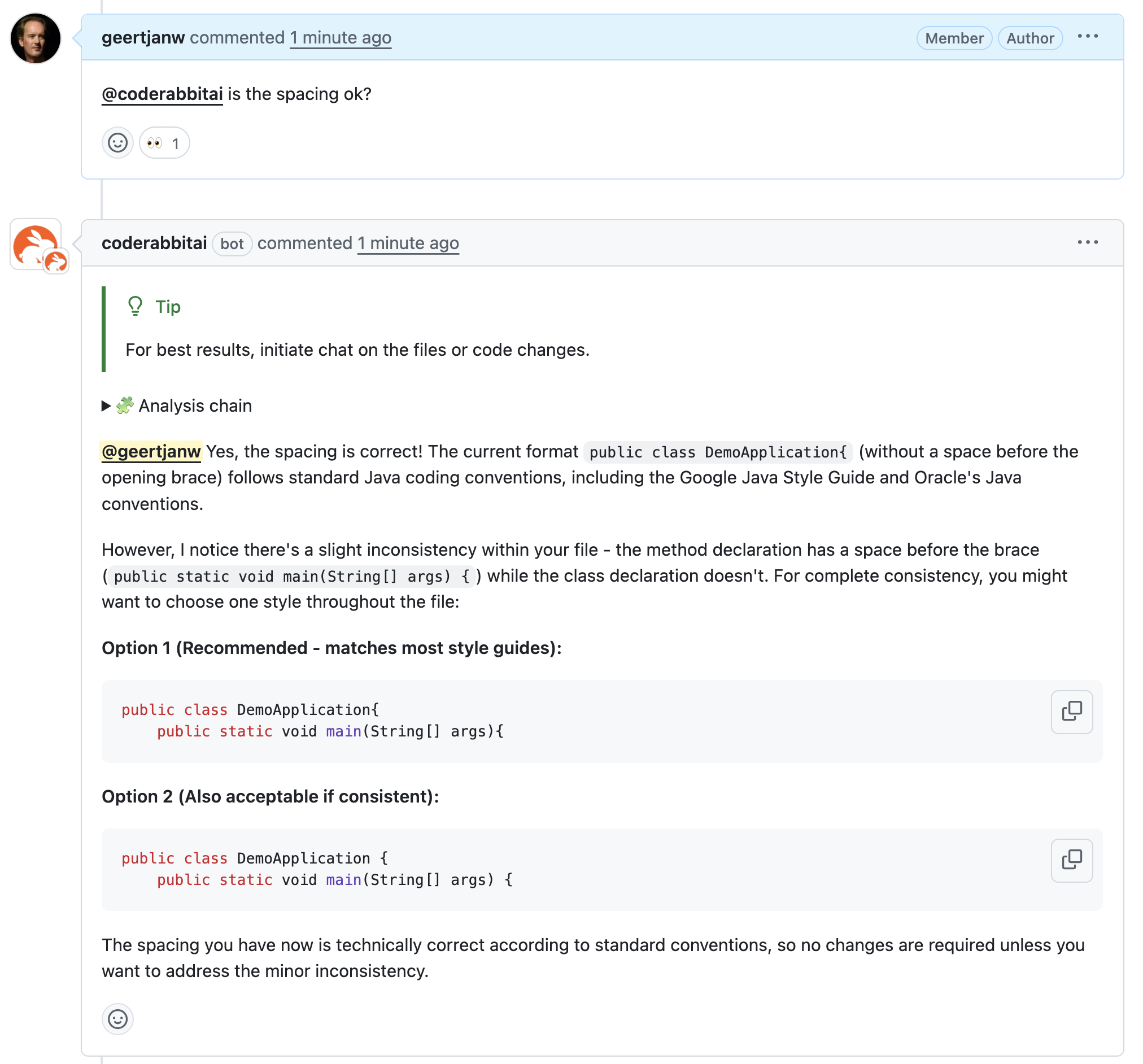 CodeRabbit Tutorial for Java Developers