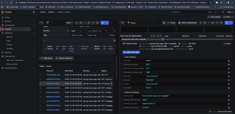 Spring Boot 4 - OpenTelemetry Guide